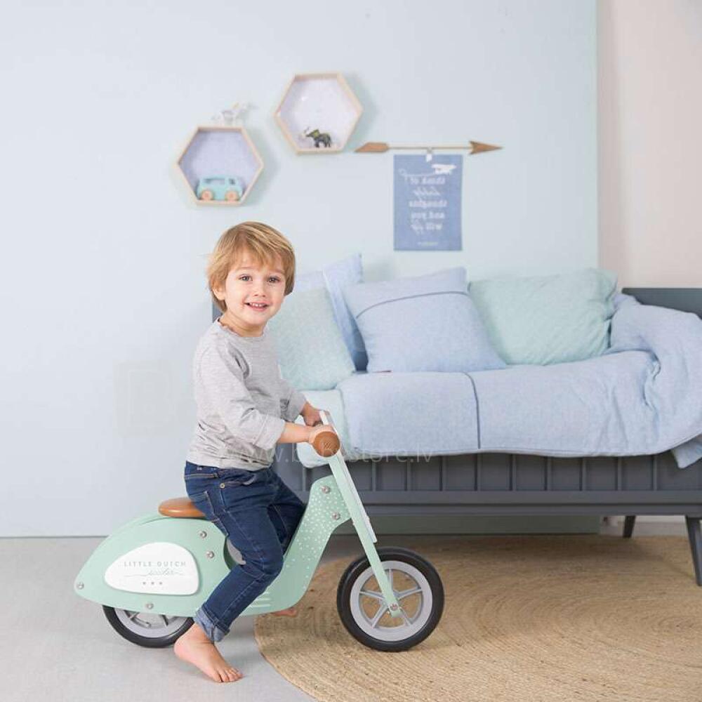 Little Dutch Scooter Art.4384 Children's bike / runner with wooden ...