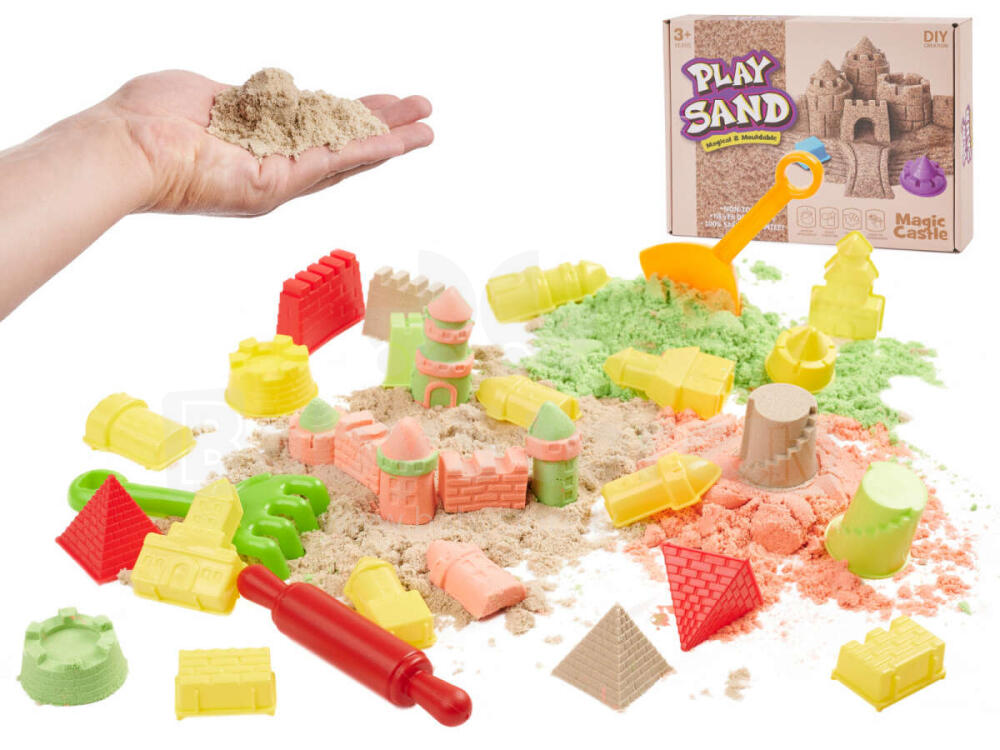 Ikonka Art.KX5901 Kinetic moon sand 750g magic castle + accessories buy ...