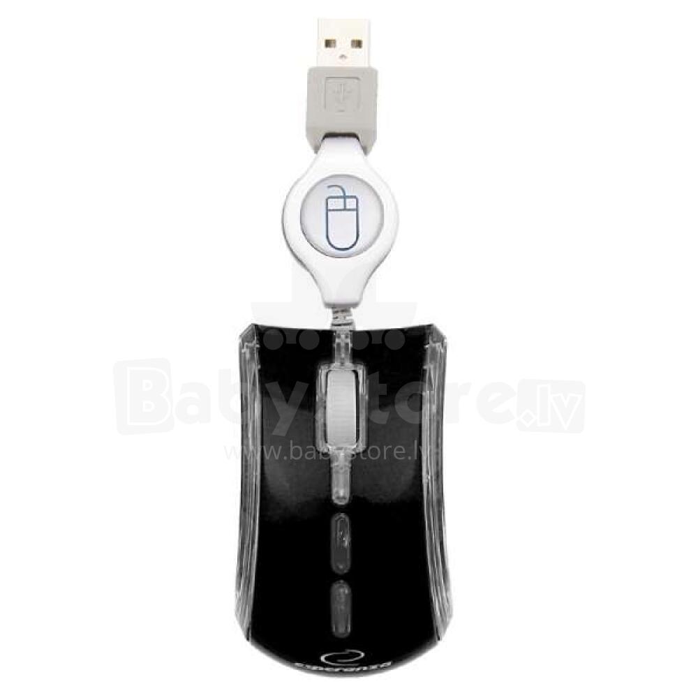 ESPERANZA CELANEO 3D WIRED OPTICAL MOUSE USB WITH RETRACTABLE CABLE ...